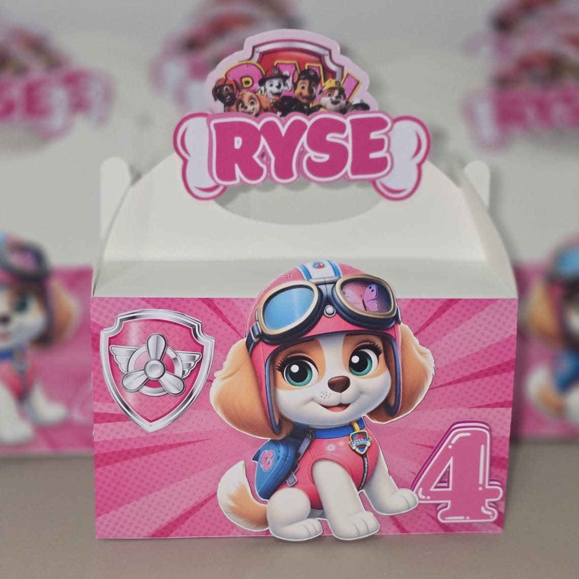 Skye Pow Patrol Skye Favor Party, Pow Patrol Gable Box 3D Candy Box ...