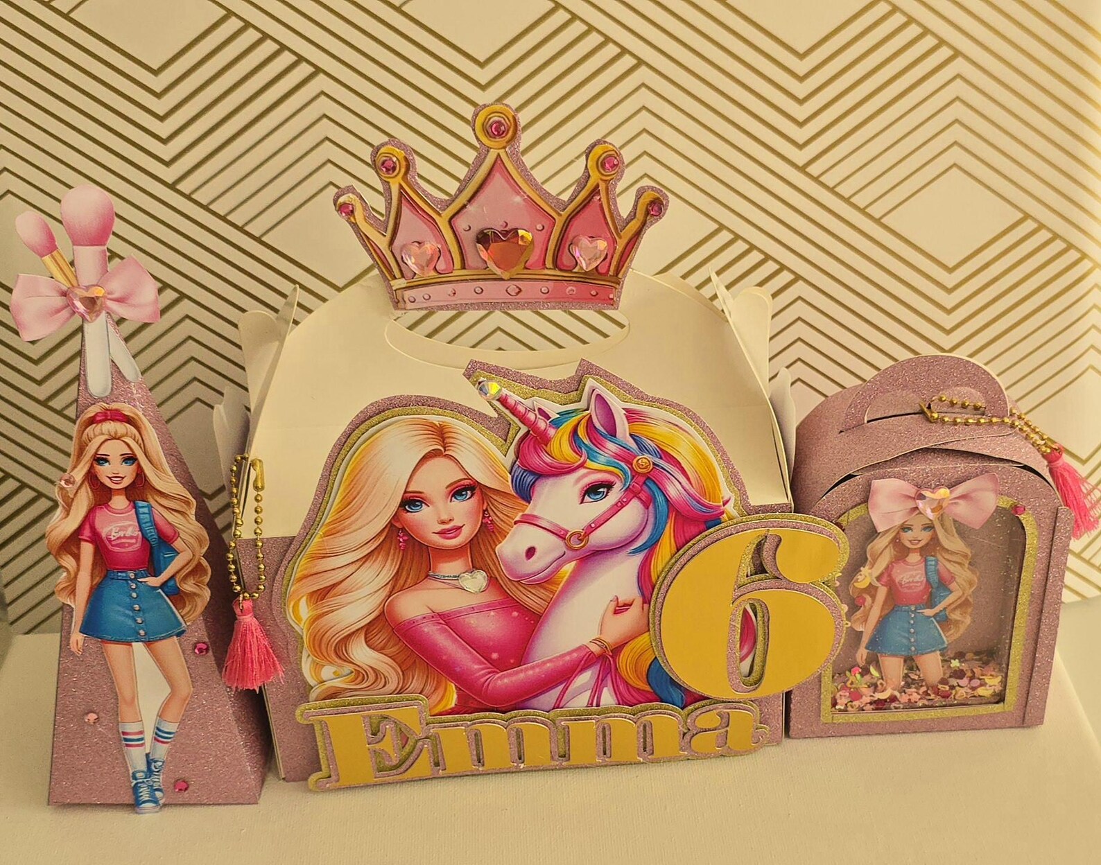 Barbie Favor Party, Barbie Candy Box, Barbie Theme Birthday. Gable Box ...
