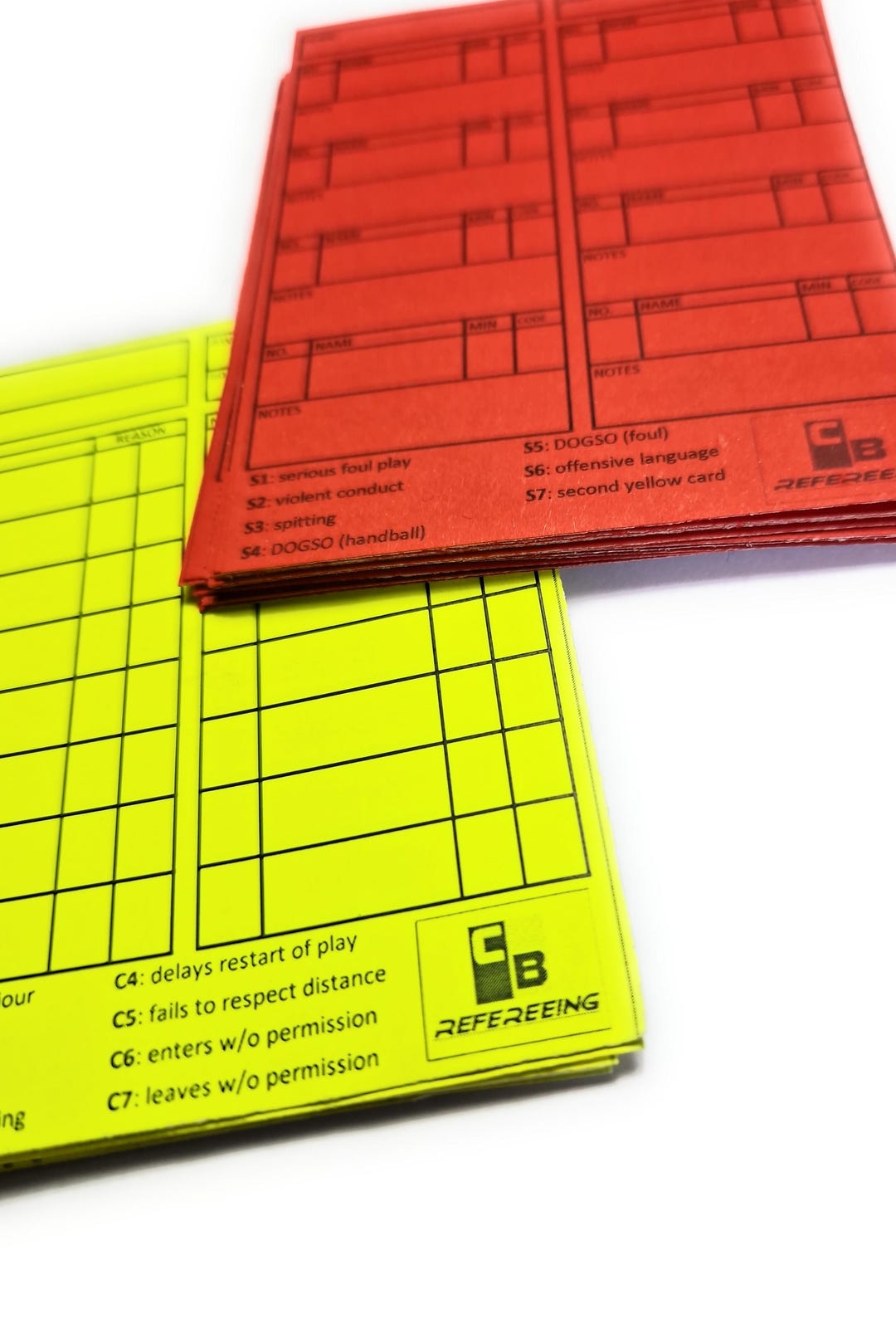 REFEREE Stickers for RED/YELLOW Cards - Etsy