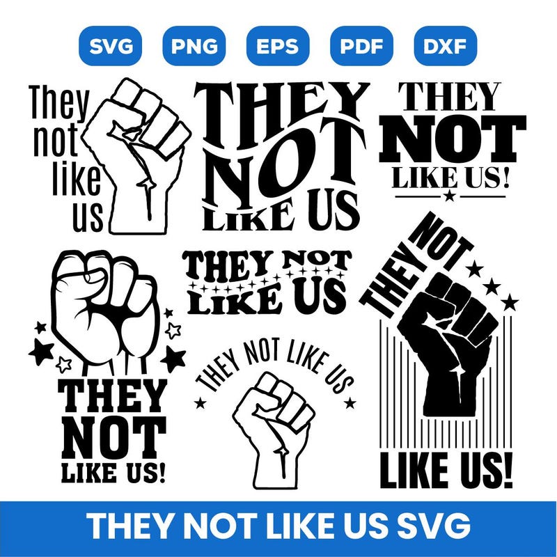 They Not Like Us Svg - Etsy