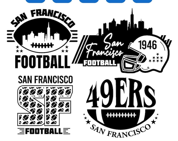 San Francisco Football Svg Bundle, Bang Bang Niner Svg, 49ers Svg ...