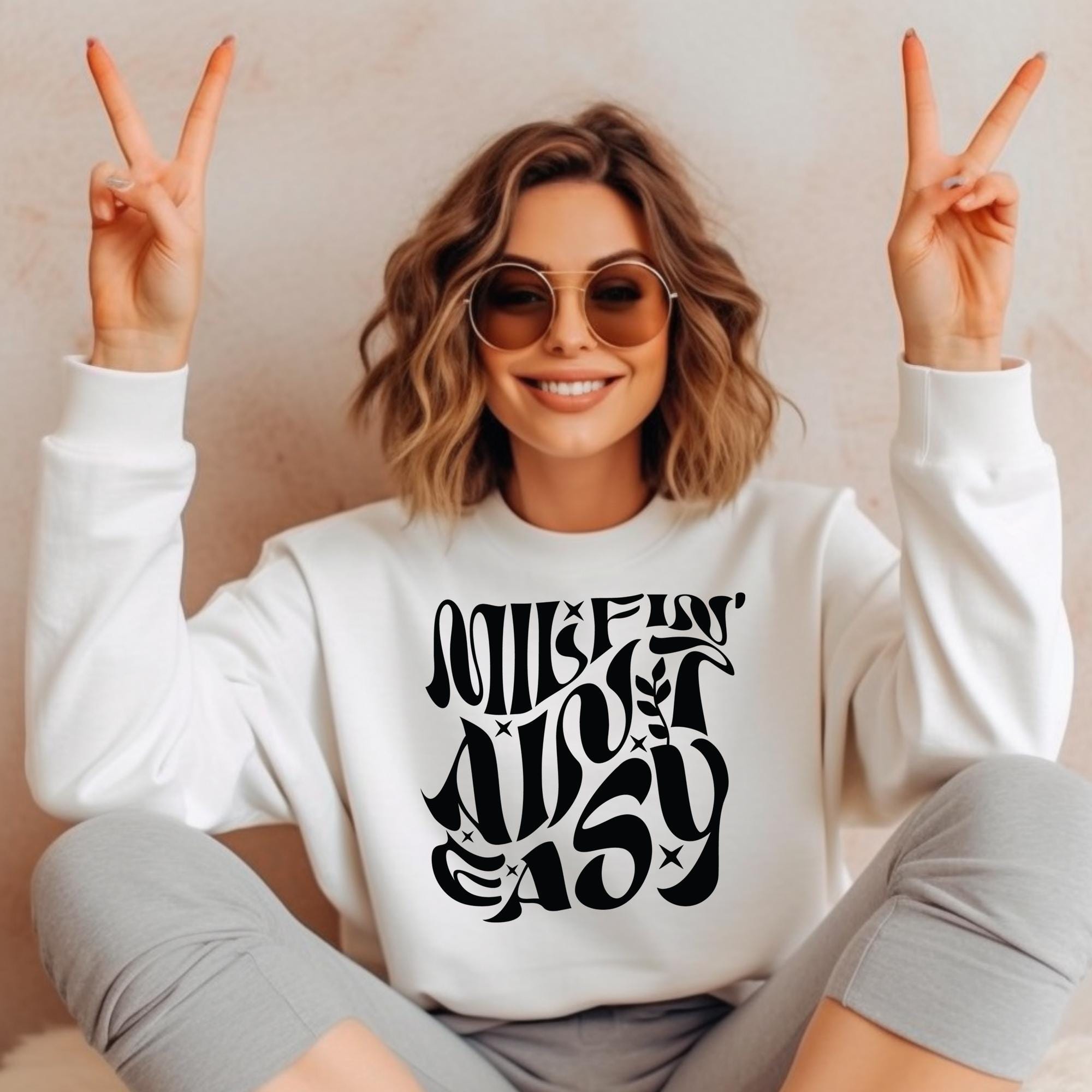 Milfin' Aint Easy Svg, Skeleton Hand Svg, Mom Life Svg, Family Svg ...