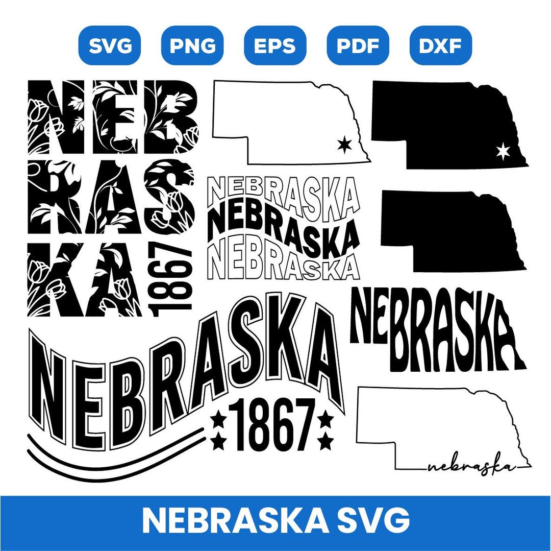 Nebraska Svg Bundle, Nebraska State Svg, Love Nebraska Svg, Nebraska ...