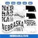 Nebraska Svg Bundle, Nebraska State Svg, Love Nebraska Svg, Nebraska ...