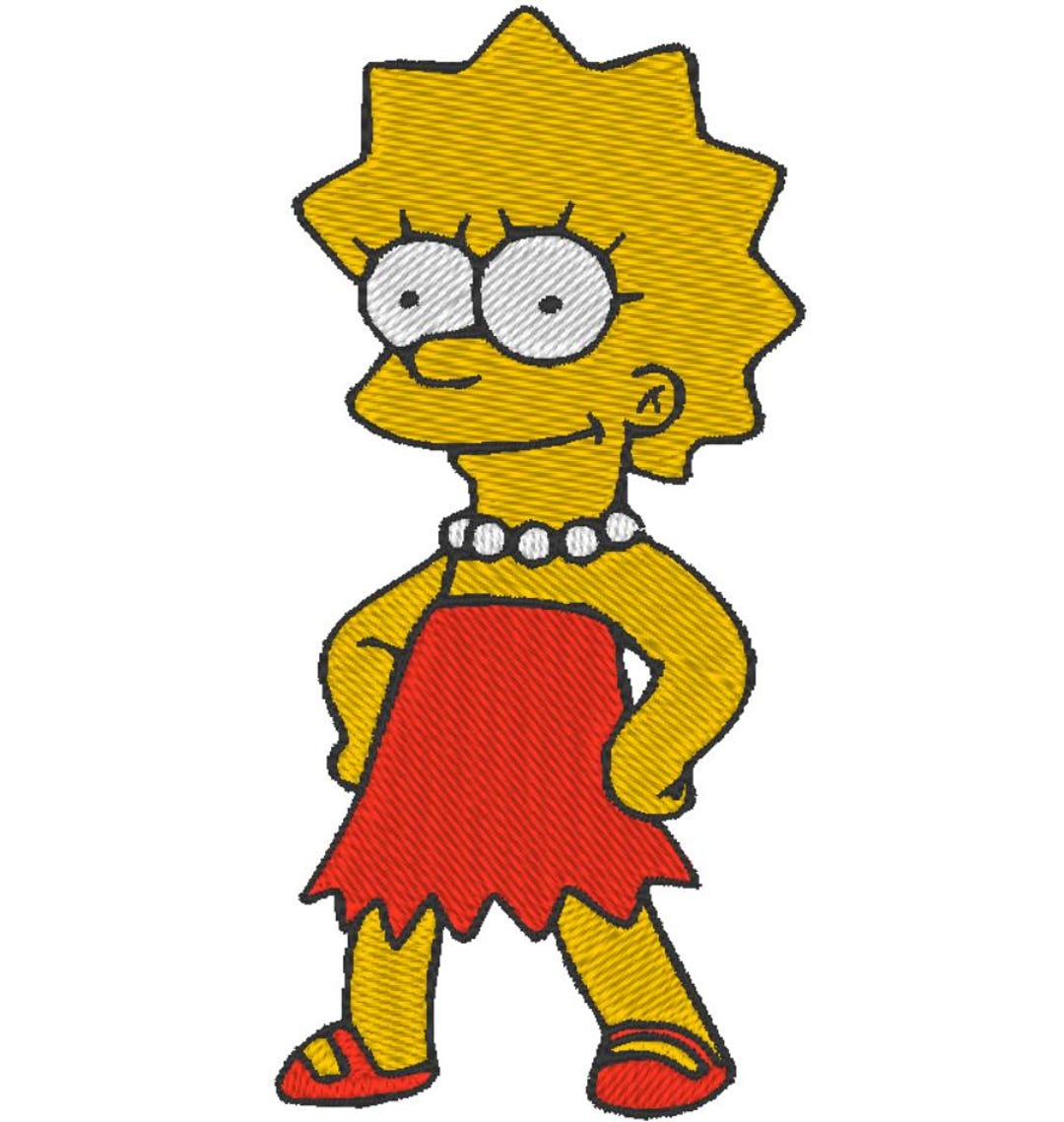 Simpson Embroidery Design - Lisa - Etsy