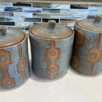 Ceramic Country Canister, 3 Pcs/set - Etsy