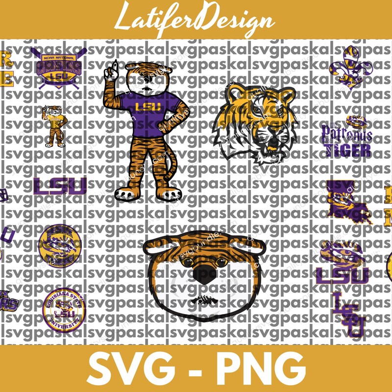 Lsu Svg - Etsy