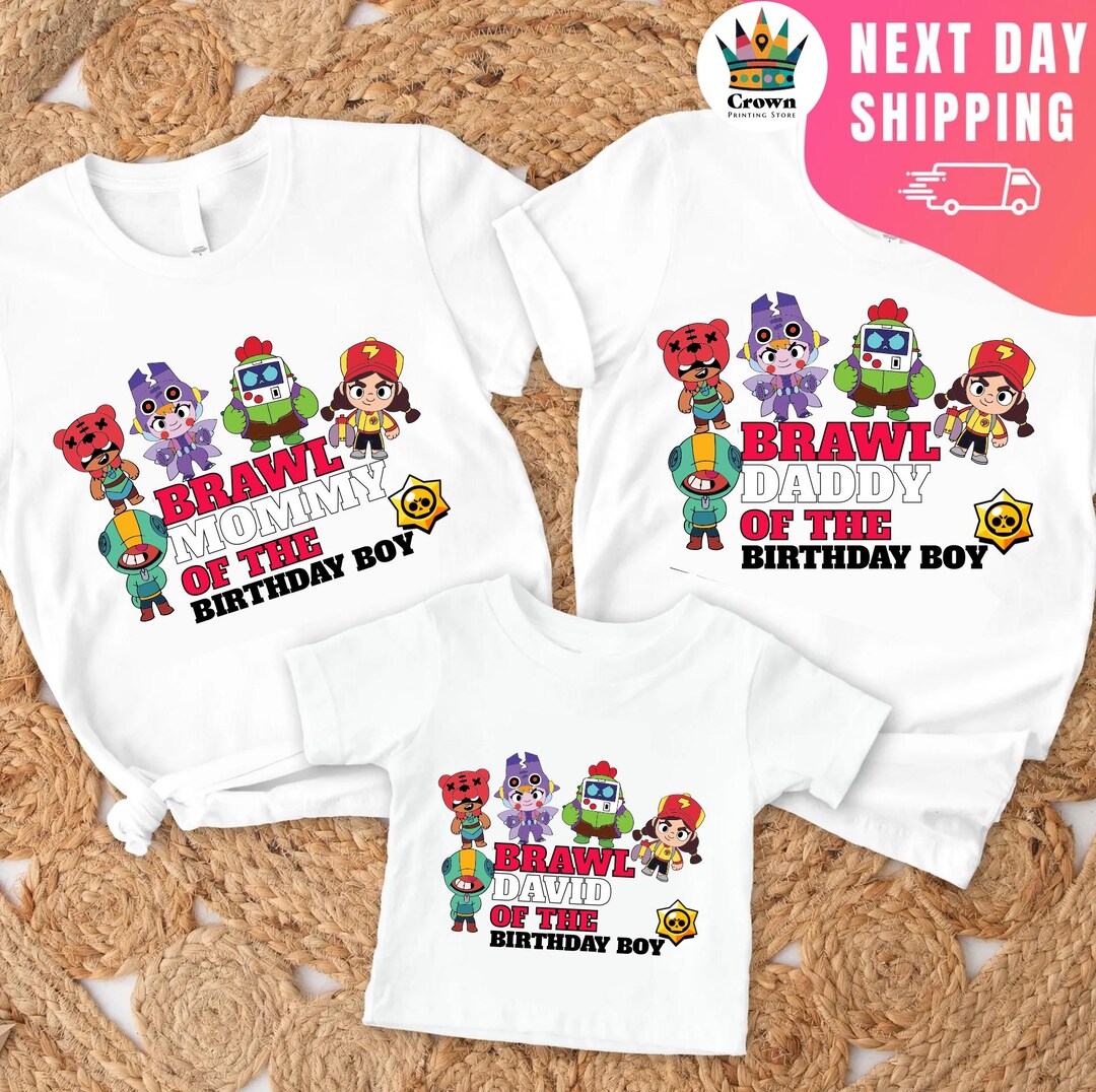 Custom Brawl Stars Shirt, Family Brawl Stars Gamer Shirt, Brawl Stars ...