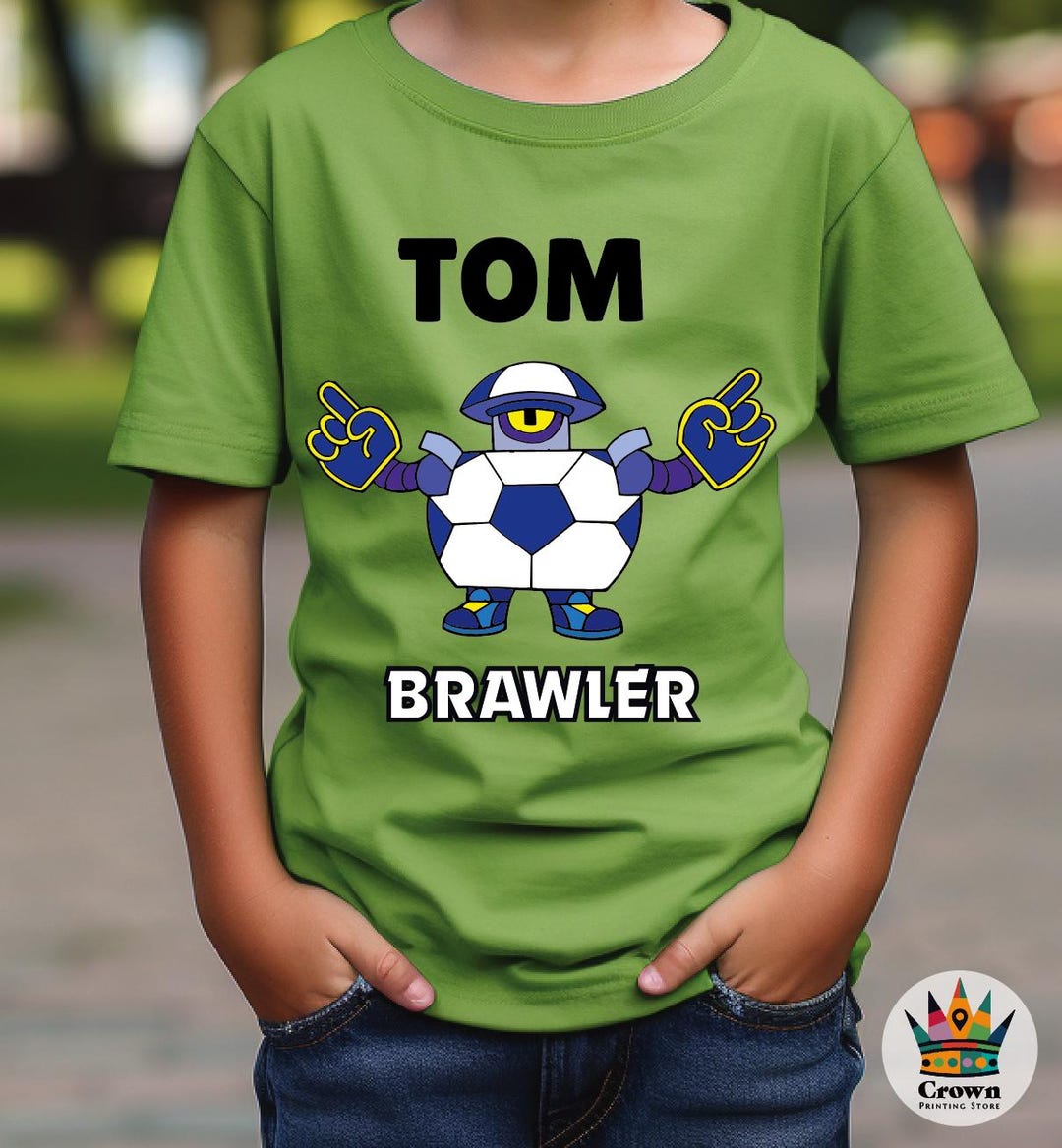 Personalized Brawl Stars Character Shirt, Custom Brawl Stars Gamer ...