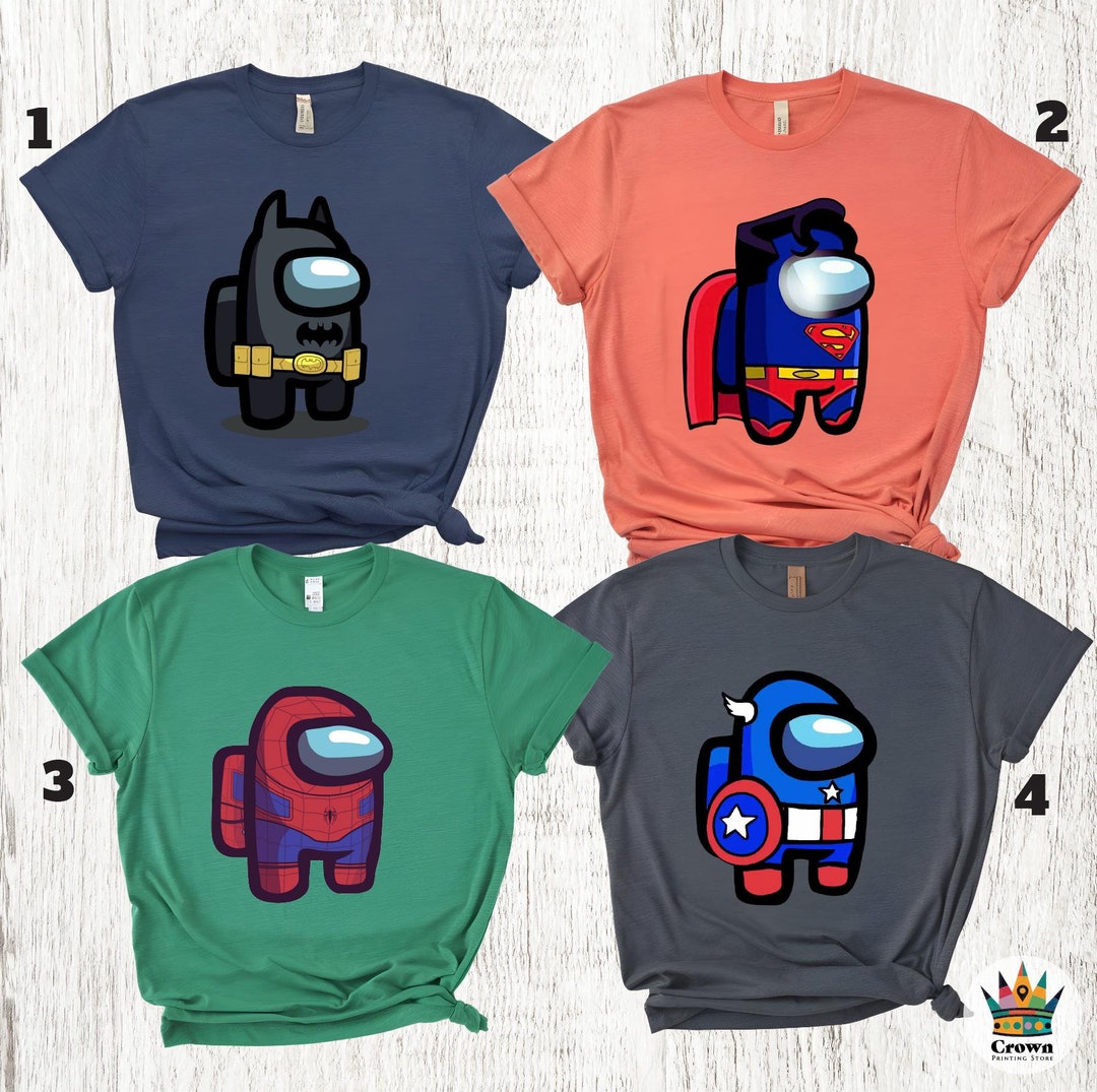 Among Us With Different Costumes Shirt, Among Us Character Shirt, Funny ...