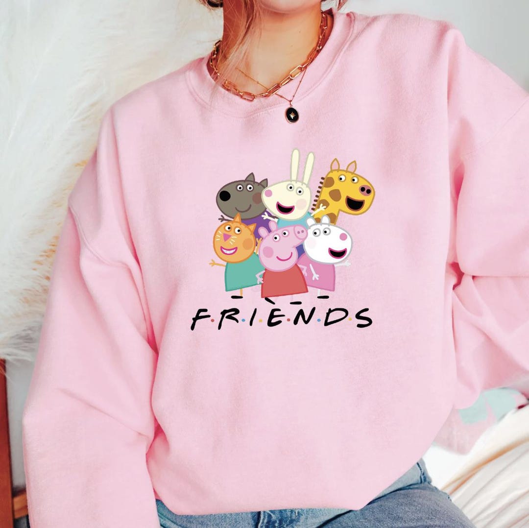Peppa Pig Friends Sweatshirt, Peppa Pig Sweater, Cozy Children's ...