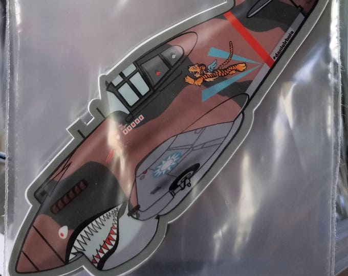 AVG Flying Tigers P-40 Baby Plane Sticker - Etsy