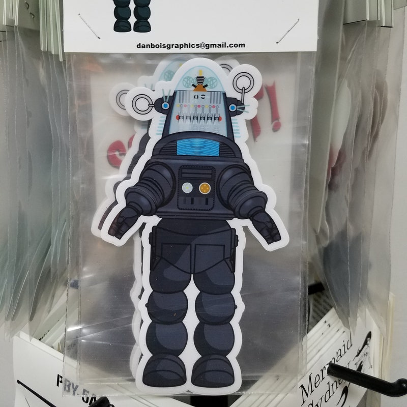 Robot Wall Decal - Etsy