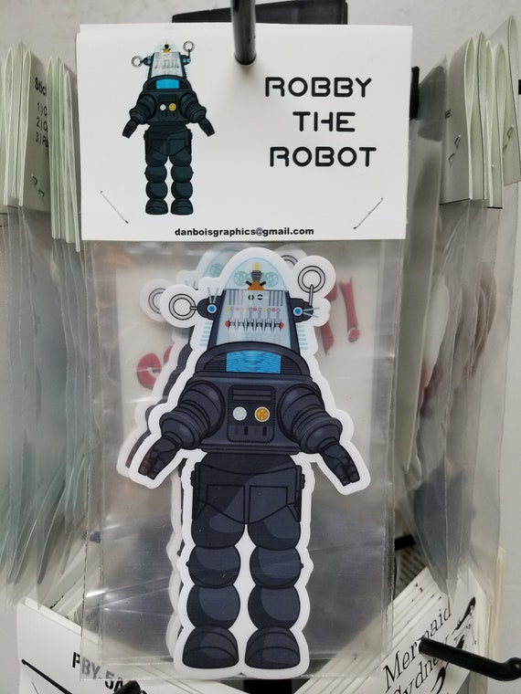 Robby the Robot Vinyl Sticker | Etsy