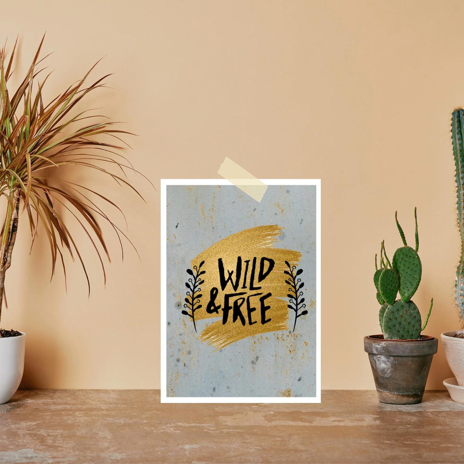 Wild and Free Sign, Printable Wall Art, Nursery Art Print ...
