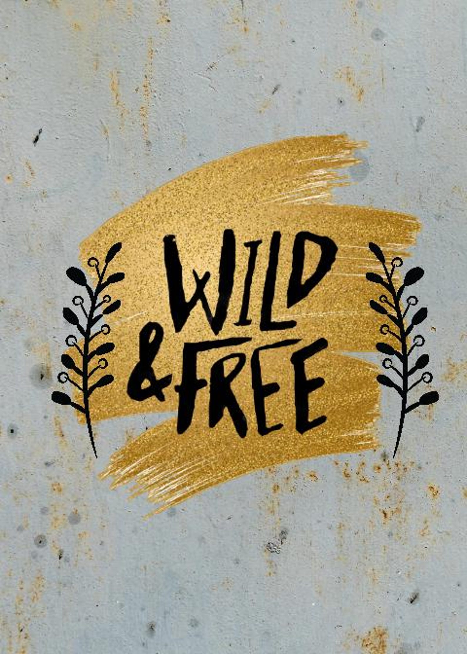 Wild and Free Sign, Printable Wall Art, Nursery Art Print ...