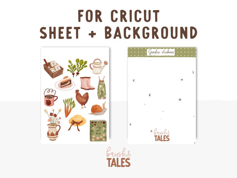 Digital Sticker Spring Garden Bundle PNG - Journaling Stickers ...