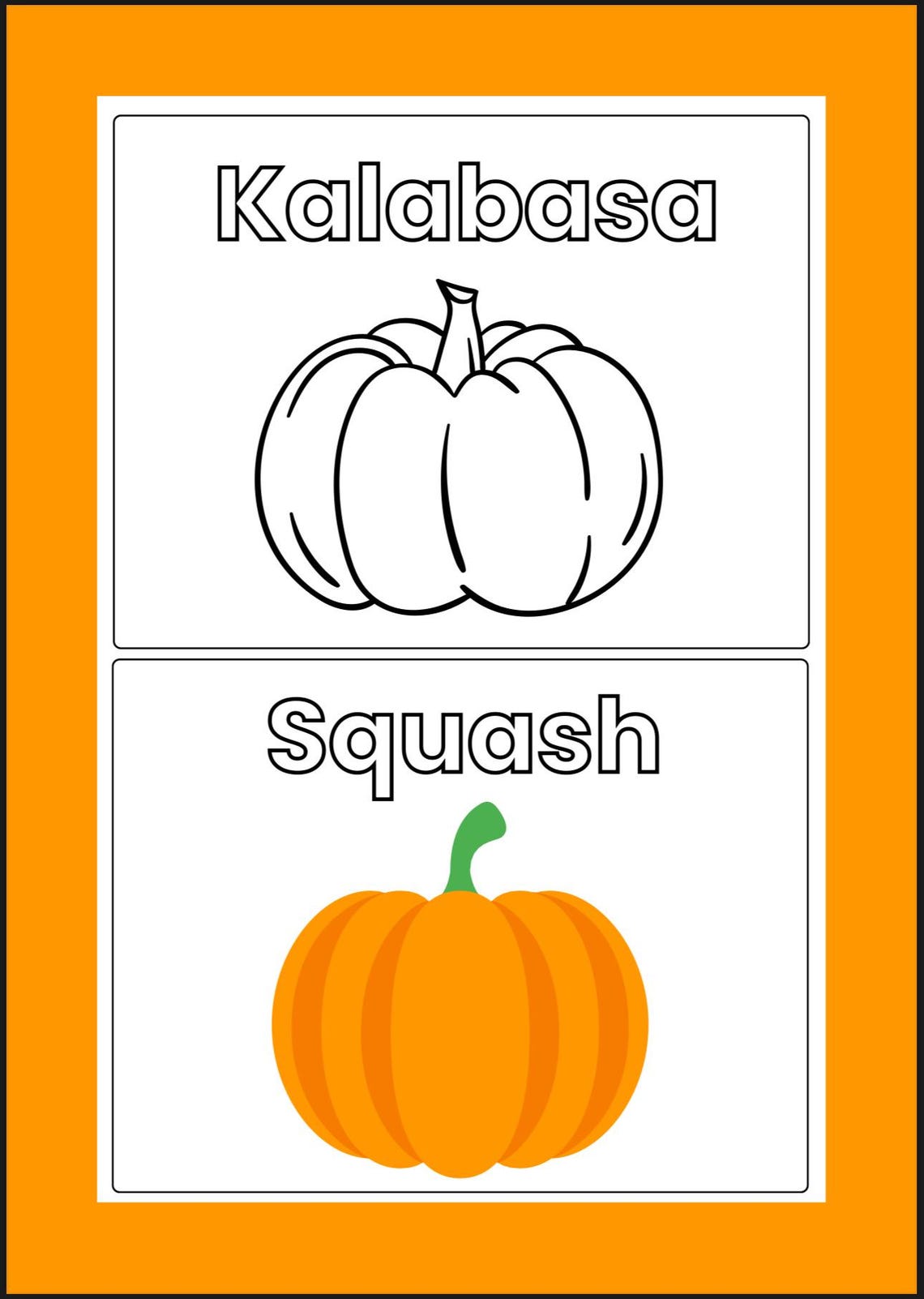 Bahay Kubo - Easy Vegetables Coloring Book (with Tagalog - English) - Etsy