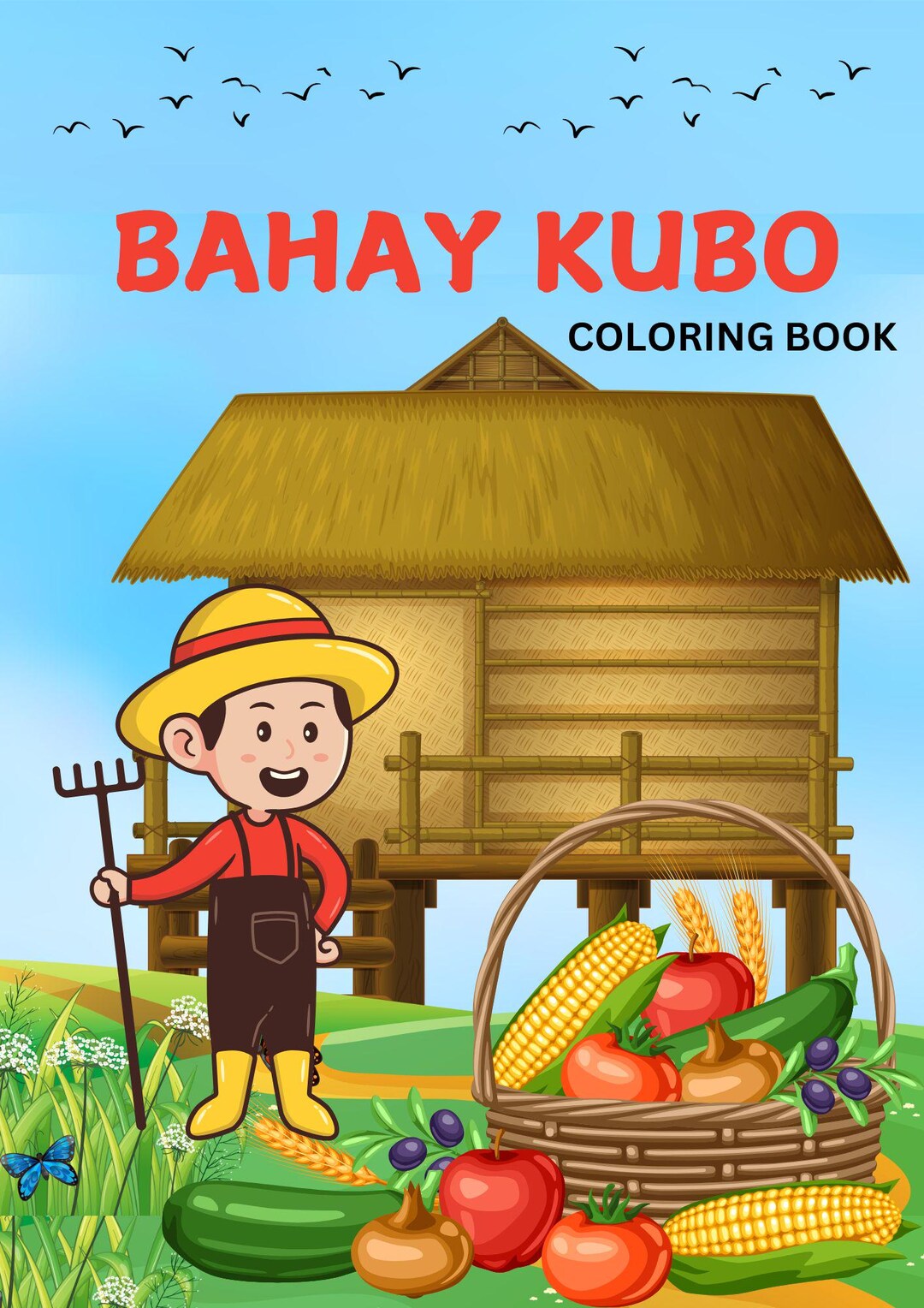 Bahay Kubo - Easy Vegetables Coloring Book (with Tagalog - English) - Etsy