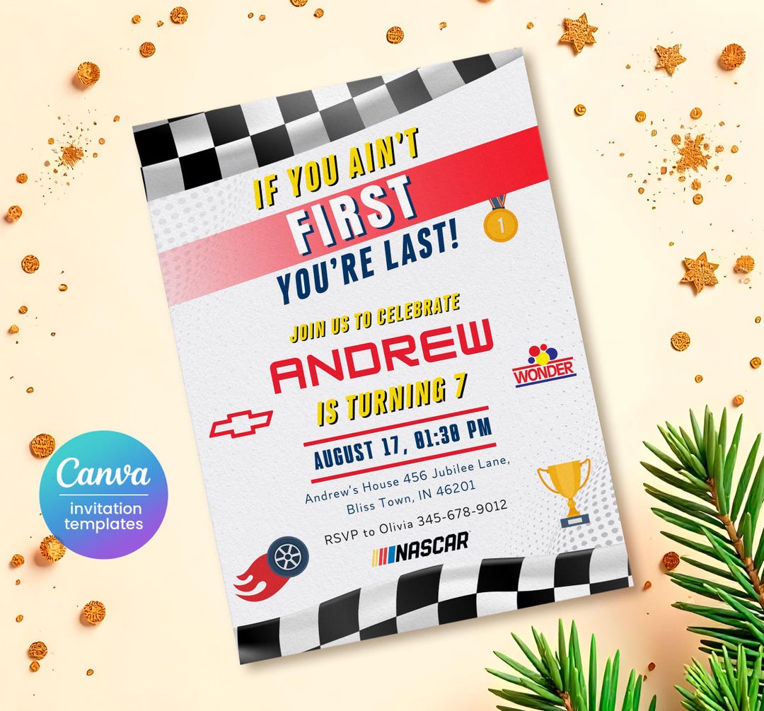 Nascar Party, Shake N Bake Birthday, Ricky Bobby, Boy Racing Invitation ...