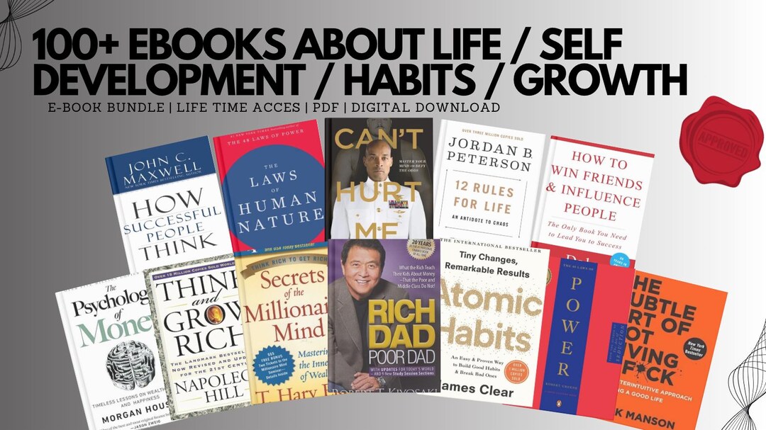 100+ EBOOKS About Life / Self Development / Habits / Growth | E-book ...