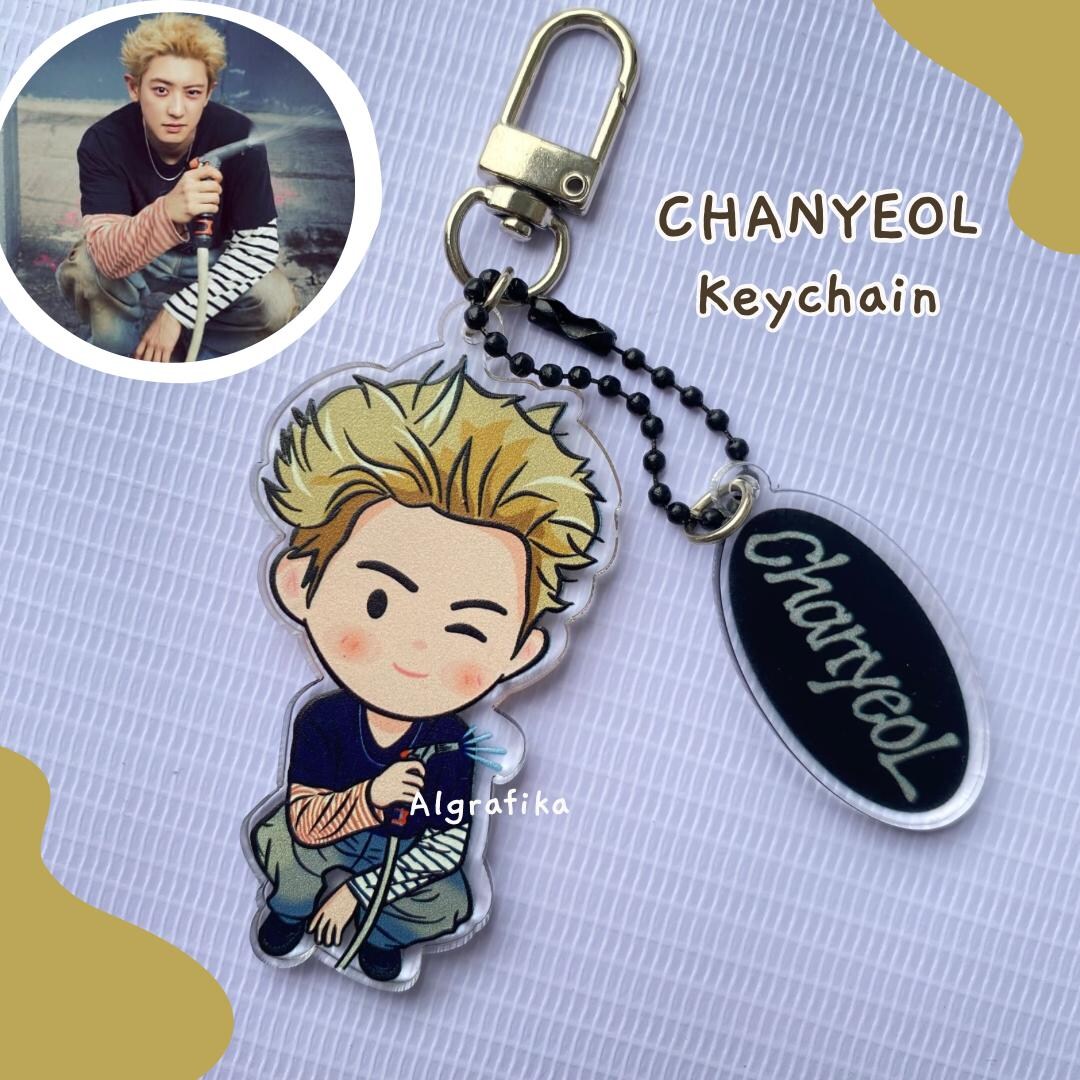 Chanyeol Keychain Fanart Kpop Merchandise Exo Park Chanyeol - Etsy