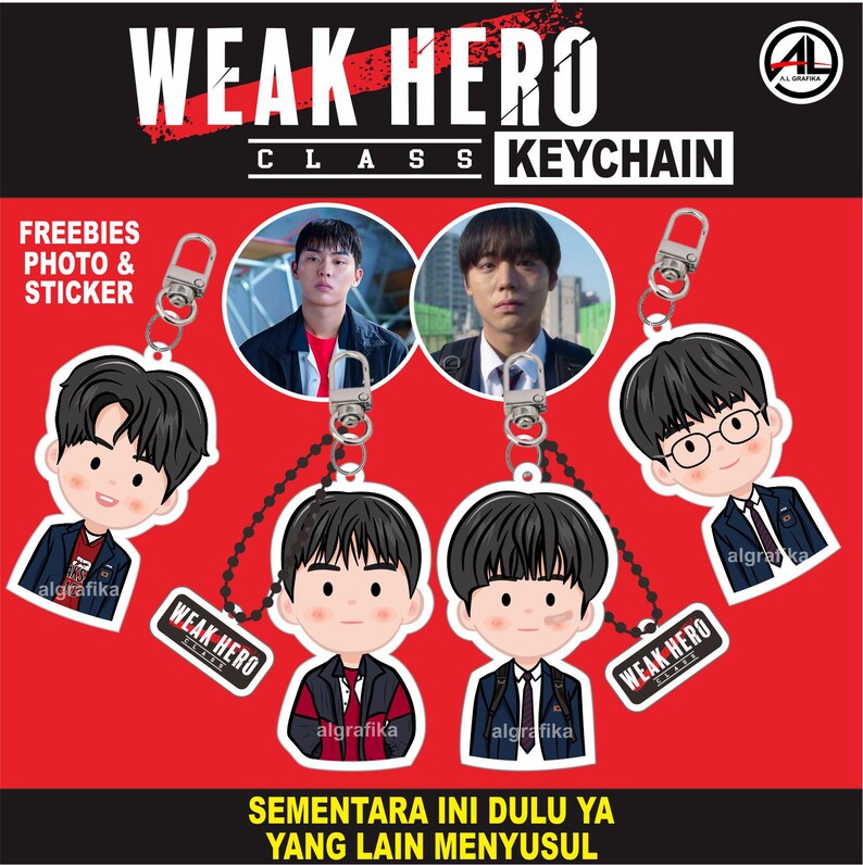 Weak Hero Class Keychain Fanmade Choi Hyun Wook Park Jihoon Keychain ...