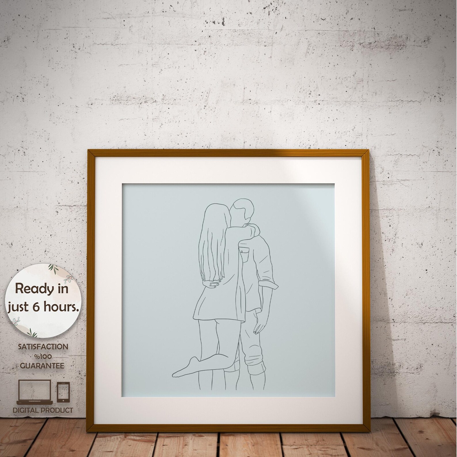 Custom Line Drawing, Sketch From Photo, Custom Couple Line Art, Family ...