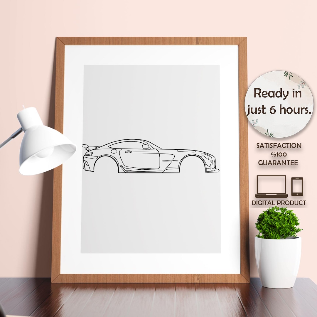 Personalized Car Line Art, Car Line Drawing From Photo, Custom Car ...