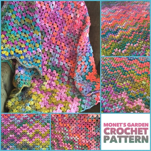 Monet's Garden Crochet Pattern Blanket | Etsy