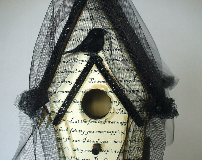 Edgar Allan Poe the Raven Inspired Birdhouse - Etsy