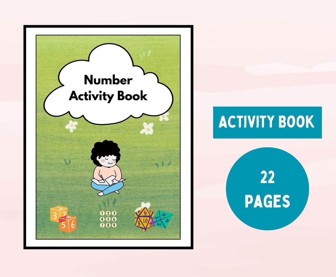 Number Activity Book, Garden Theme, Editable Activity Book, Printable ...