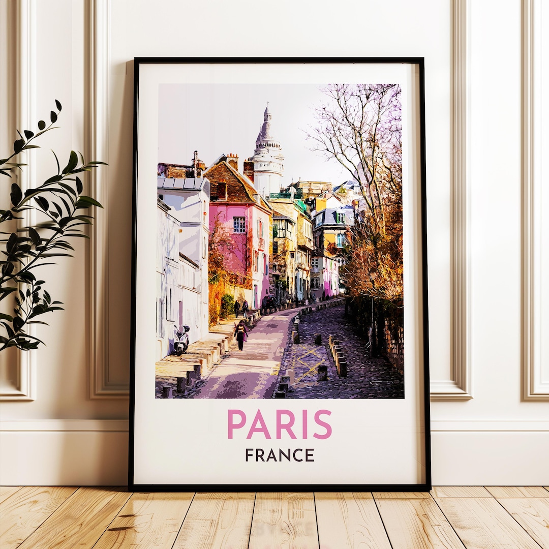 Paris Street Wall Art DIGITAL DOWNLOAD – Paris Travel Poster, Paris ...