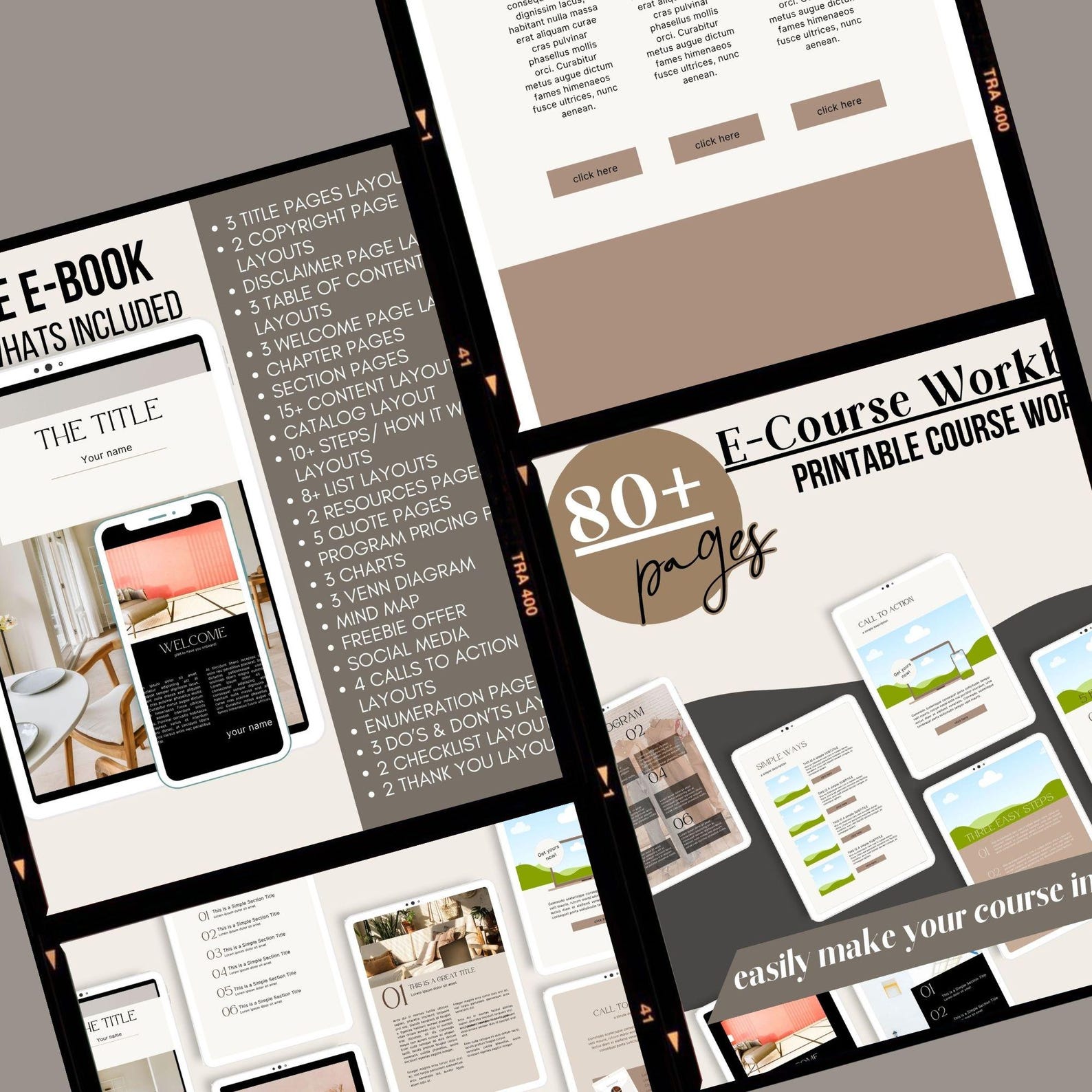 Ebook Canva Template Professional Ebook Design Layouts Easy-to-edit ...