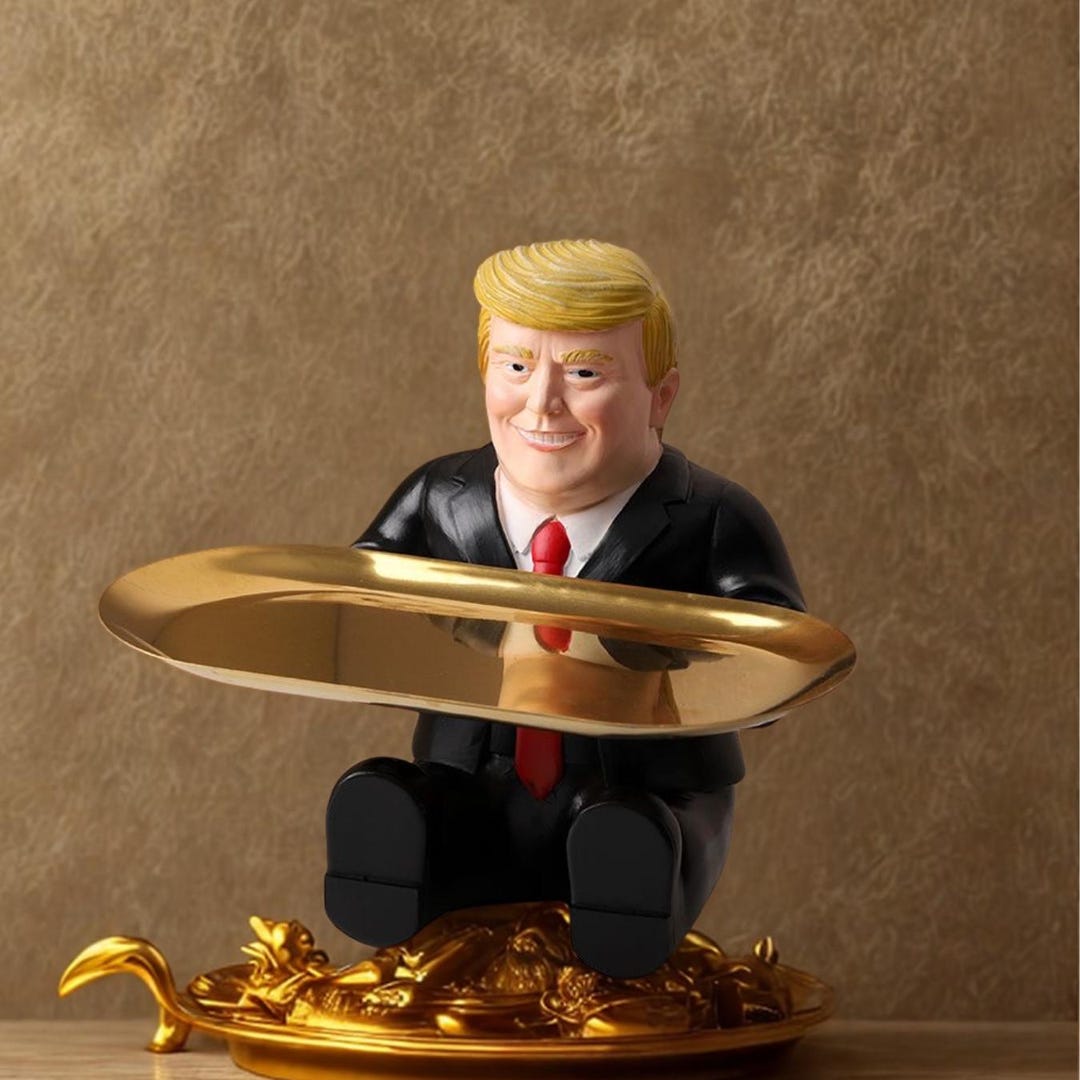 Minimalist Trump Resin Tray - Satirical Desktop Organizer, Funny Meme ...