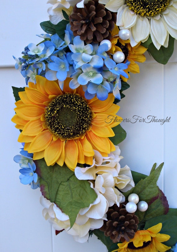 Sunflower Bouquet Front Door Decorations