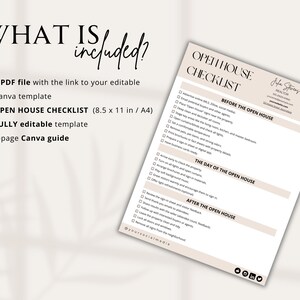 Real Estate Open House Checklist | Real Estate Marketing | Realtor ...