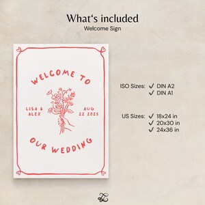 Handdrawn Welcome Sign | Editable Digital Canva Template | Blooming ...