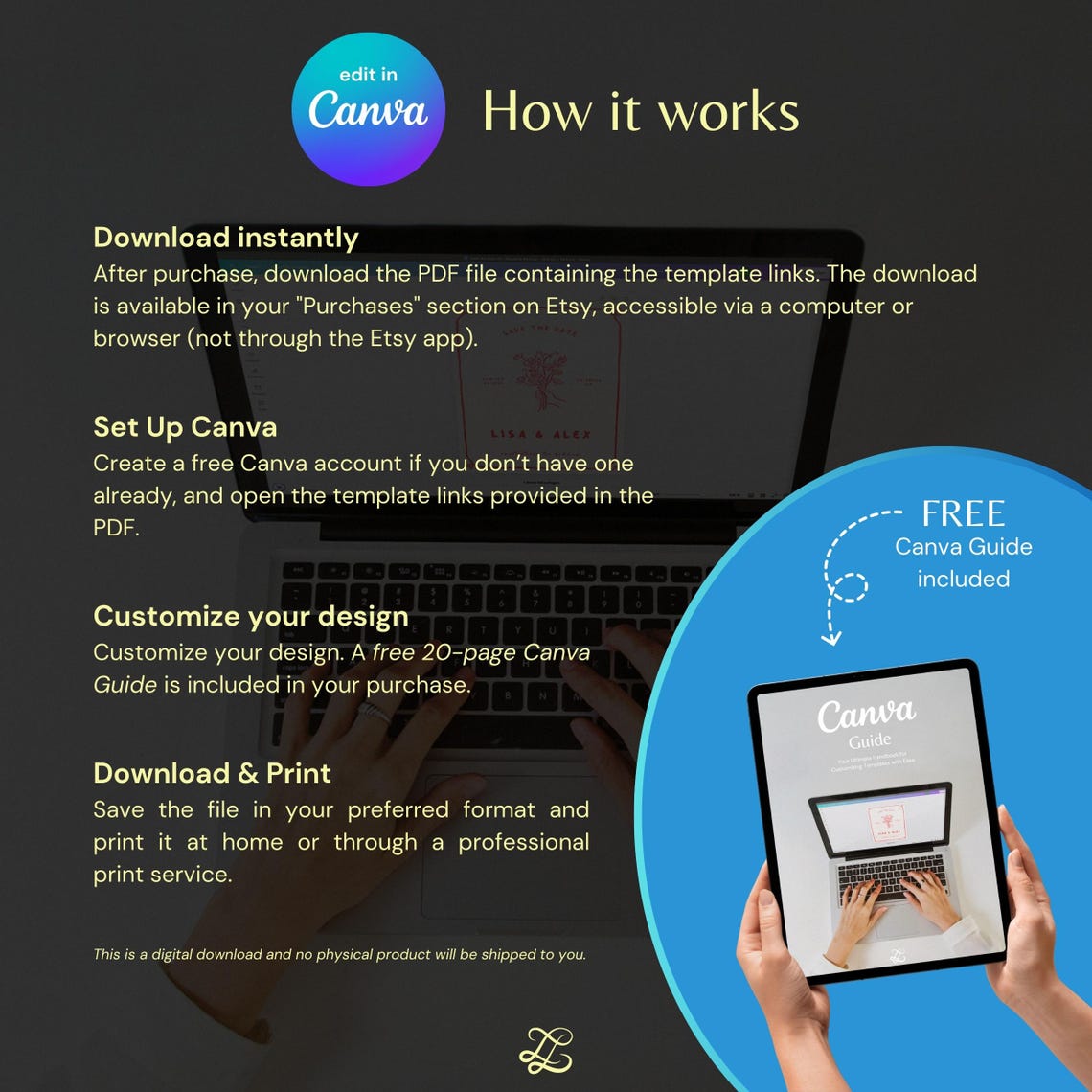 Handdrawn Welcome Sign | Editable Digital Canva Template | Blooming ...