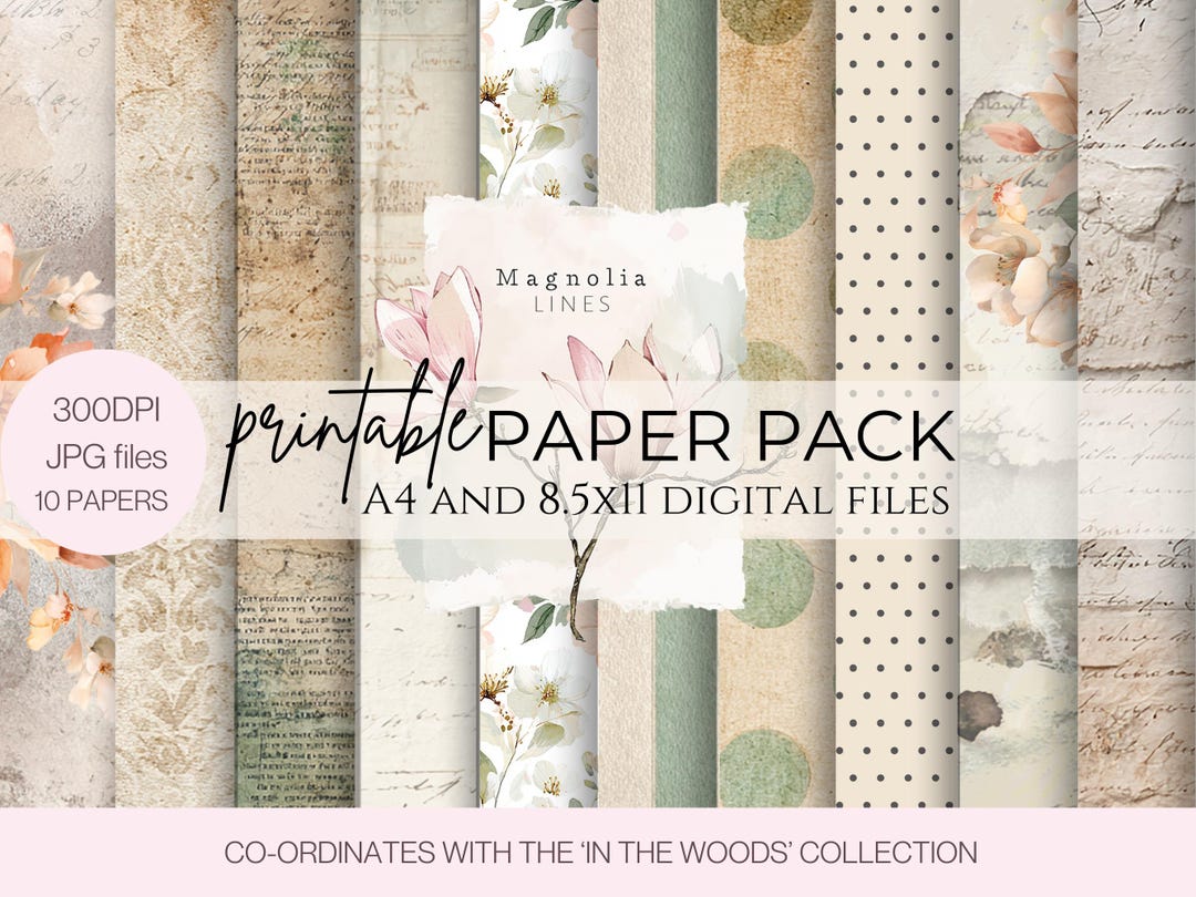 Printable Paper Pack Digital Download. - Etsy