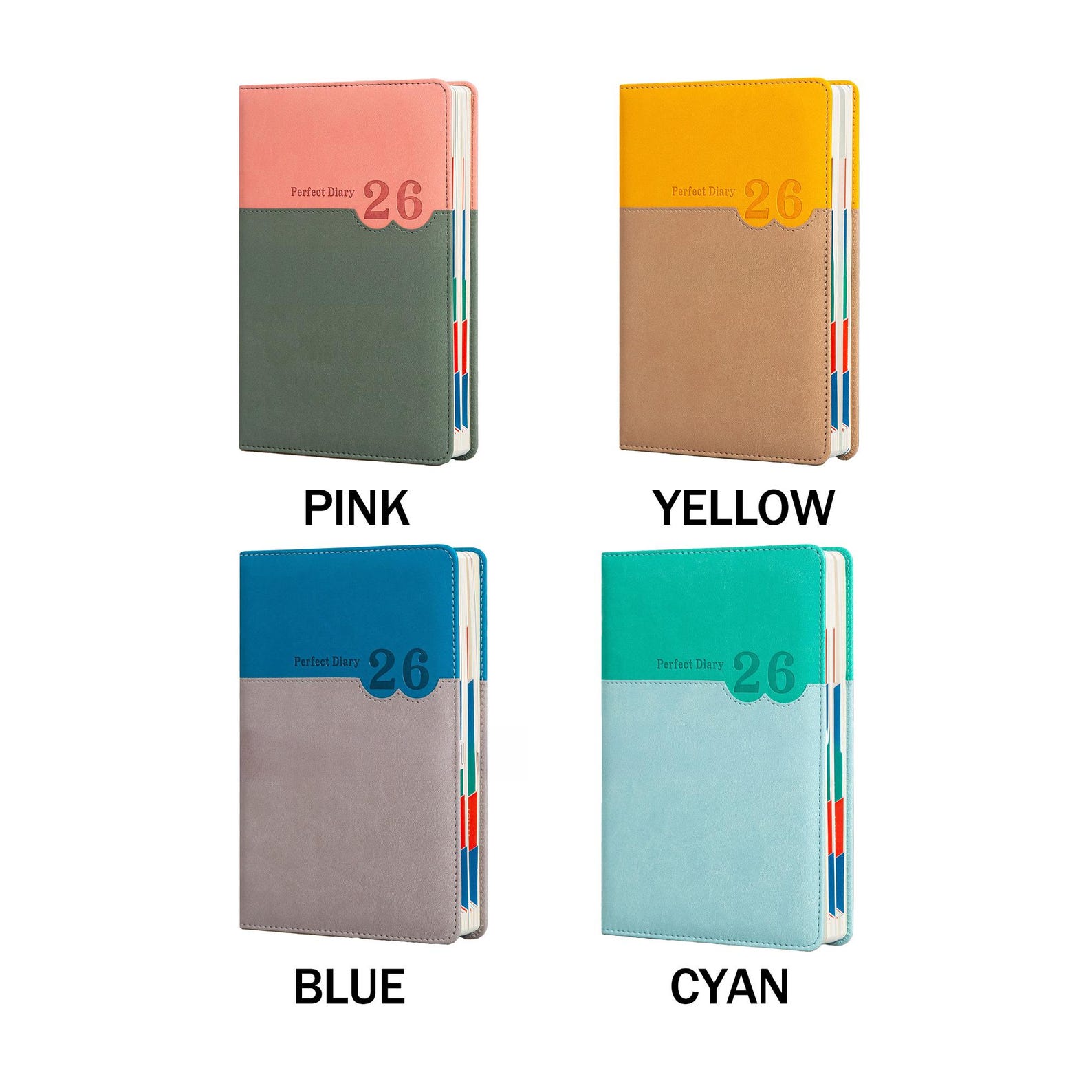2026 Leather Planner Notebook,personalized A5 Daily Planner,custom ...