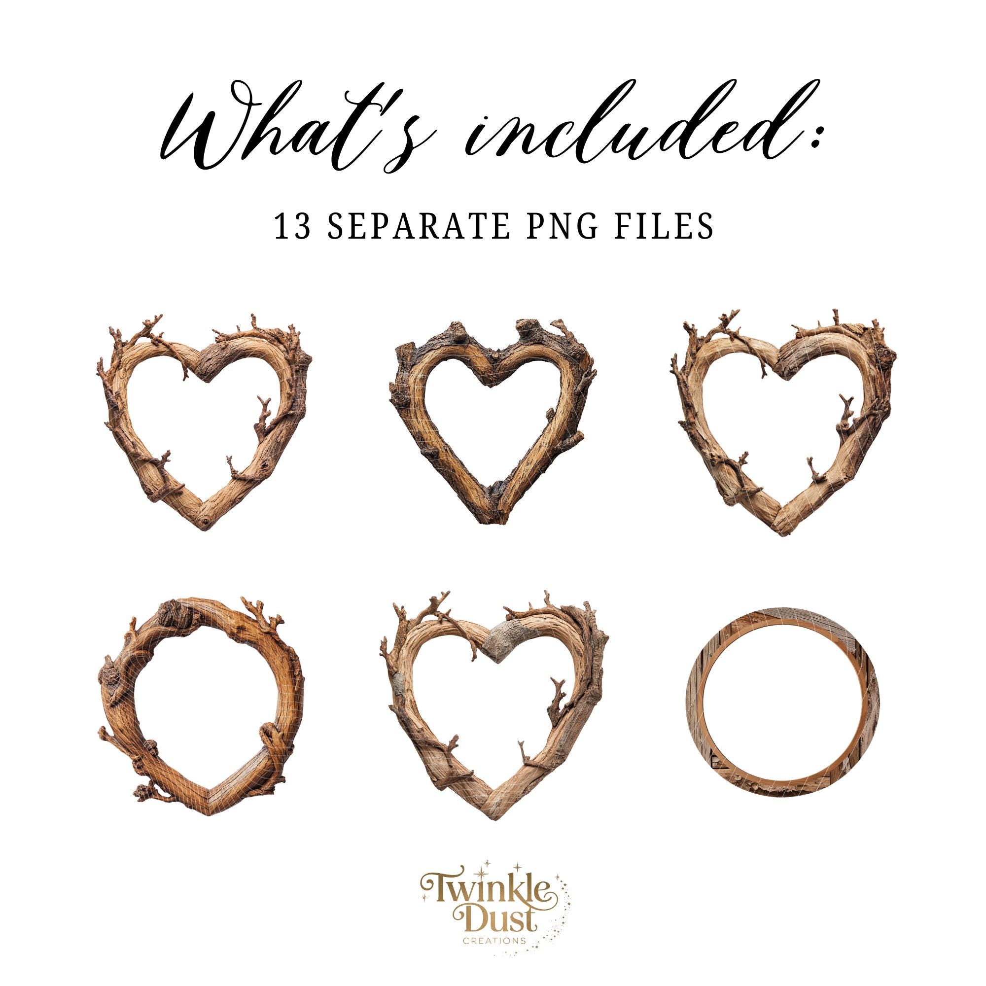 Rustic Wooden Frames Clipart - 13 PNG Rustic Frame Illustrations ...