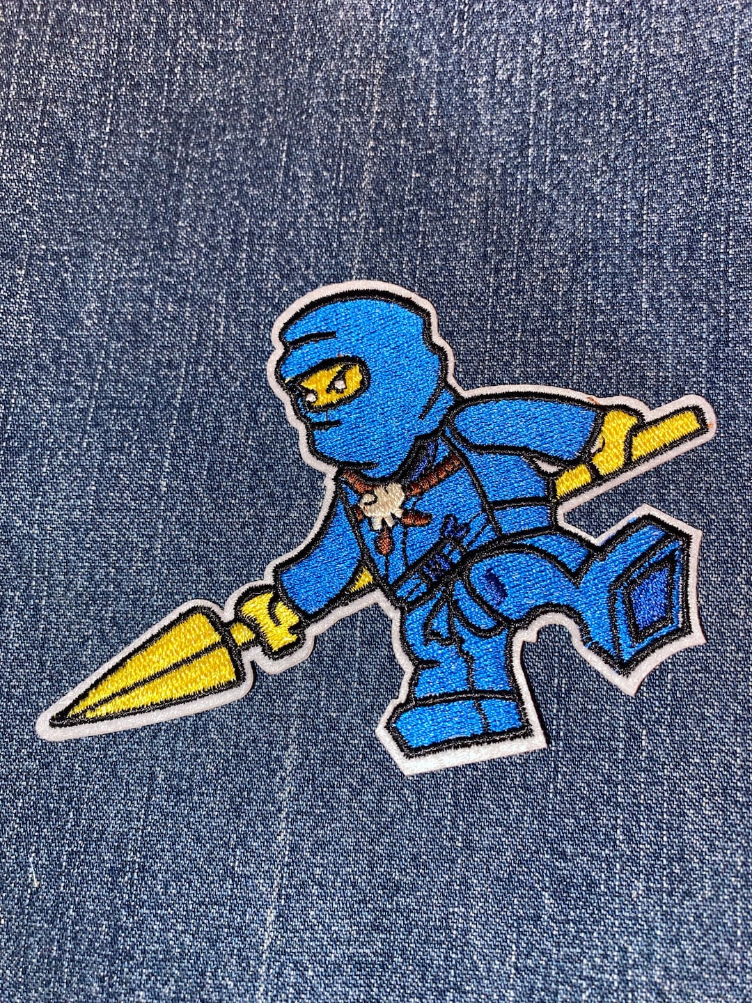 LEGO Ninjago JAY Embroidery Patch Use Customize Your Denim or Craft DIY ...