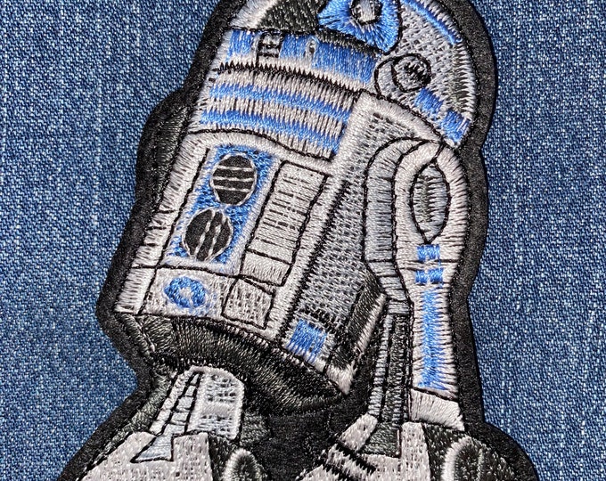R2-D2 Embroidery Patch Use Customize Your Denim or Craft DIY Star Wars ...