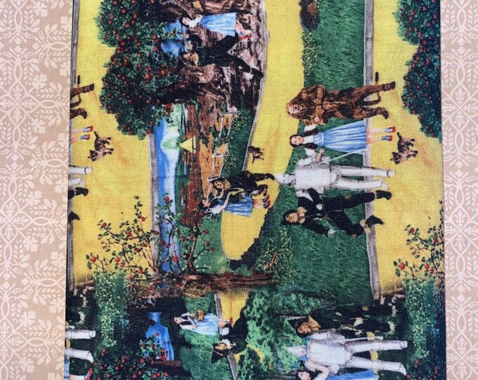 Scrap Ends YELLOW BRICK Road Cotton Polyester Blend Fabric 12x20 Quilt ...