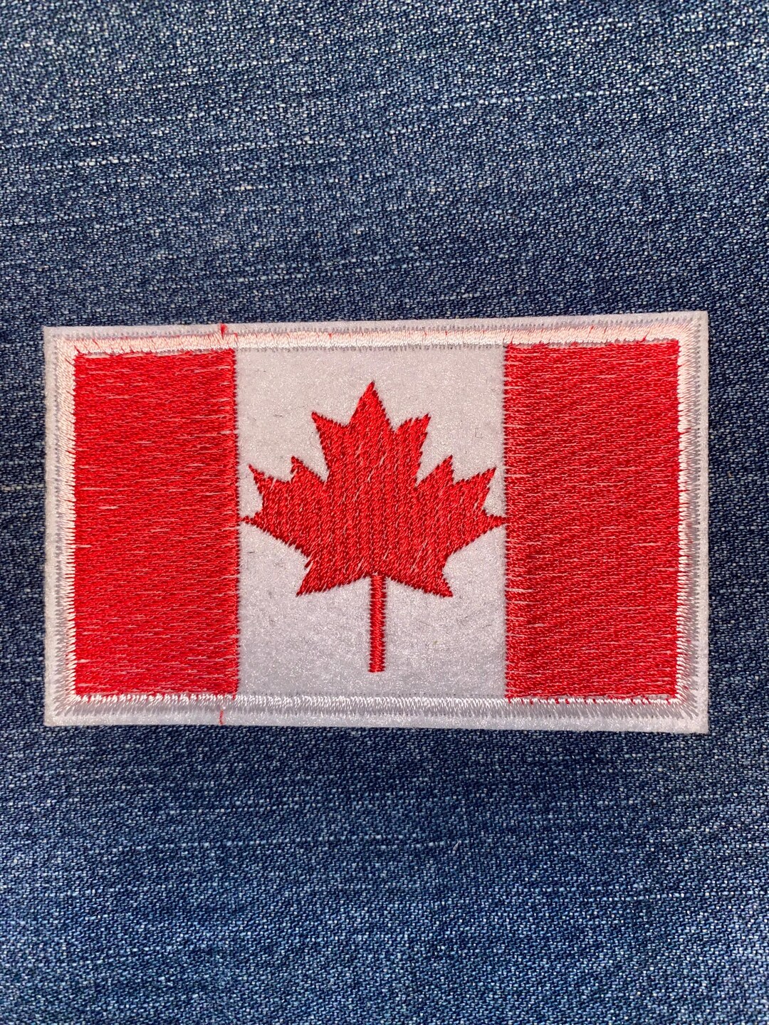 CANADA FLAG Embroidery Patch Iron on Customize Your Denim or Craft DIY ...