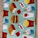 Scrap Ends Mcdonalds HAPPY MEAL Cotton Polyester Blend Fabric 11x19 ...