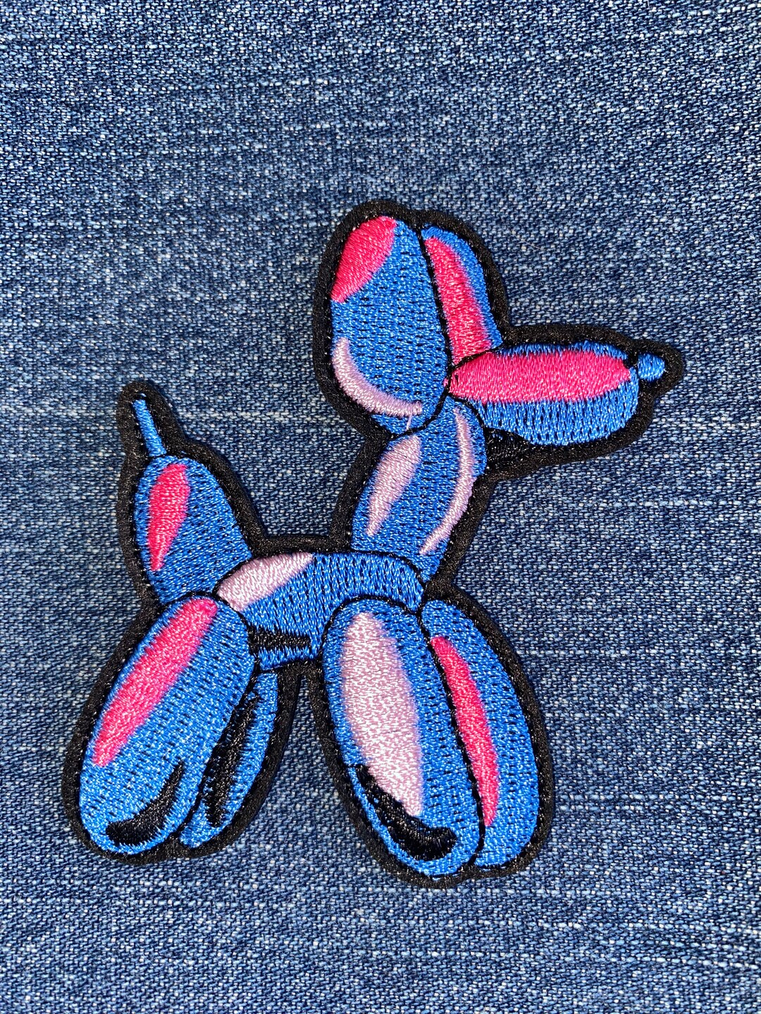 BALLOON DOG Embroidery Patch Iron on Customize Your Denim DIY - Etsy
