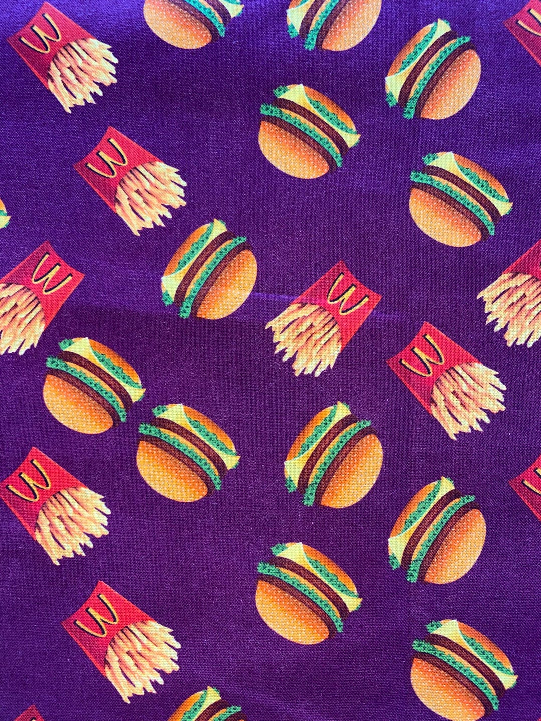 1/2 Yard Mcdonald's 100 %cotton Fabric Customize Your Sew Project DIY ...