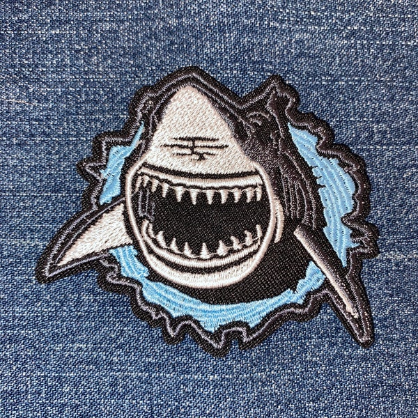 Jaws Embroidery - Etsy